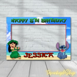 Lilo Stich Photo Booth Frame, Gifts Kids Birthday Gifts, Lilo and Stich ...