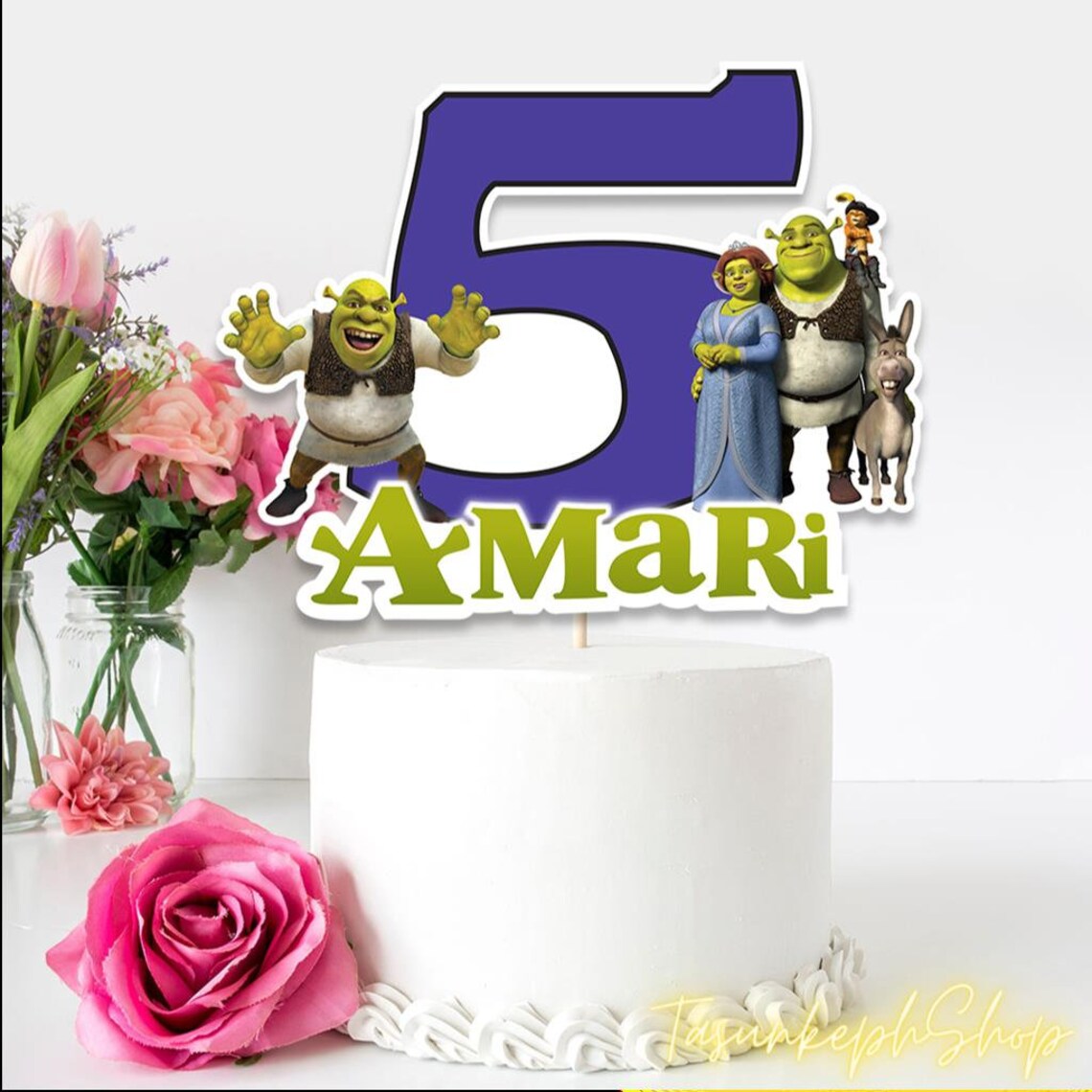 Personalized Shrek Cake Topper Shrek Birthday Shrek Party - Etsy UK