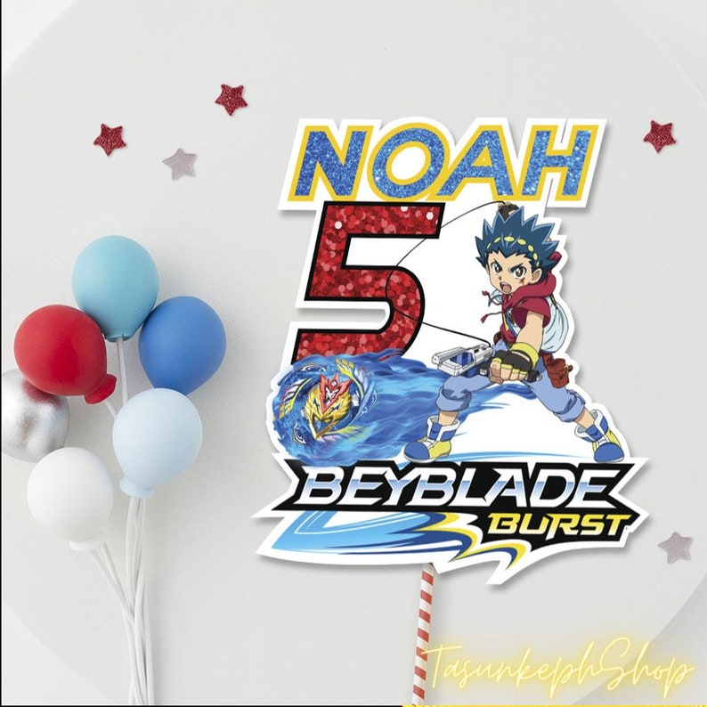 Personalized Beyblade Cake Topper Beyblade Birthday Beyblade - Etsy