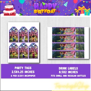 Printable Personalized African Encanto Party Supplies, Candy Labels ...