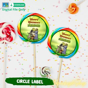 Shrek Birthday Party Printables Bundle, Custom Name Shrek Chip Bags ...