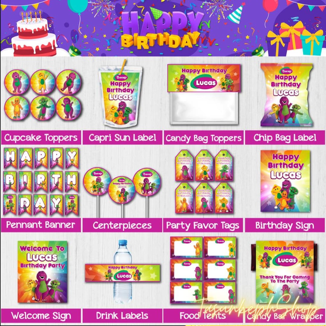 Barney And Friends Birthday Banner