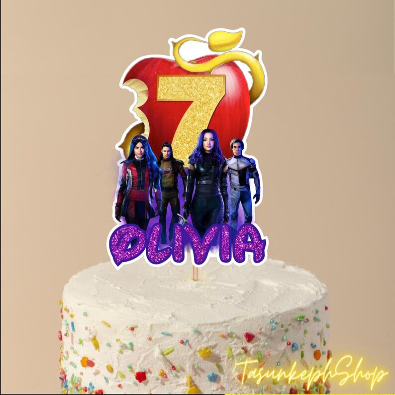 Printable Personalized Descendants Cake Topper Descendants - Etsy