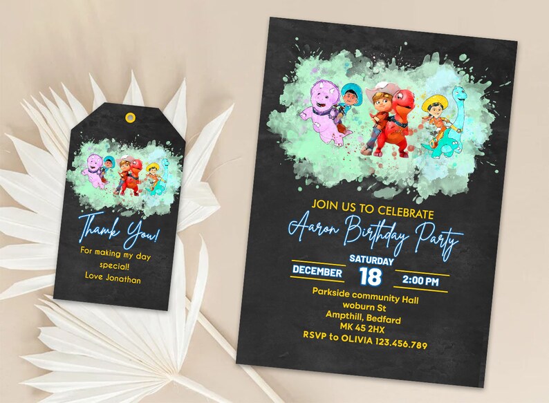 Printable Personalized Dino Ranch Invitation Editable - Etsy