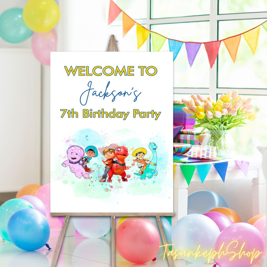 Dino Ranch Dinosaurs, Dinosaur Welcome Sign Personalized Dino Ranch ...