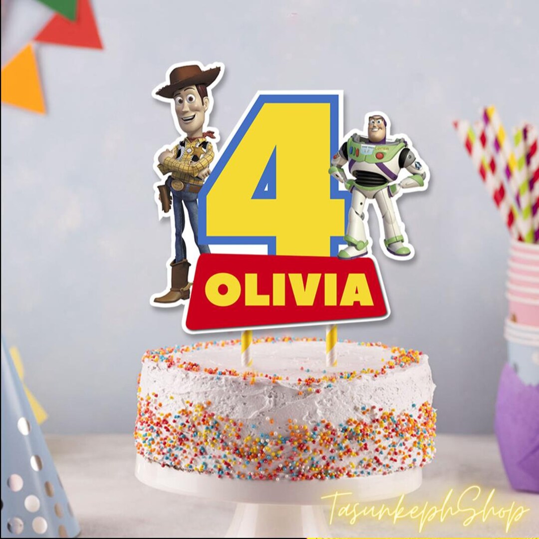 Personalized Toy Story 4 Cake Topper, Toy Story 4 Birthday, Toy Story 4 ...