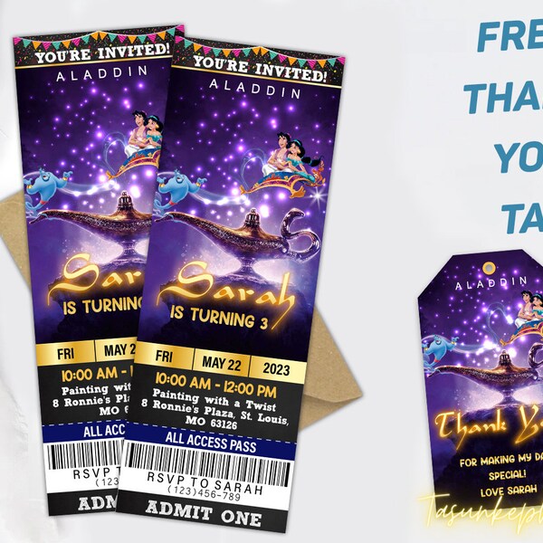 Aladdin Birthday - Etsy