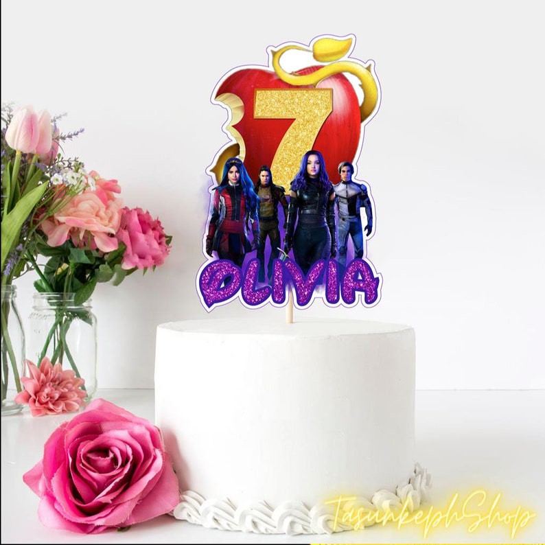Printable Personalized Descendants Cake Topper Descendants - Etsy