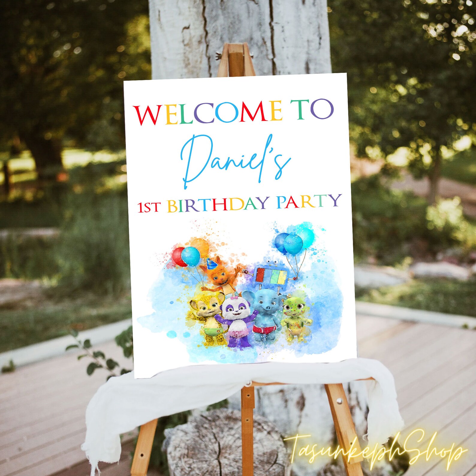 Word Party Birthday Party Bridal Shower Sign Welcome Sign - Etsy