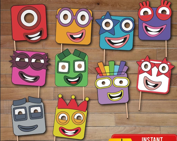 Numberblocks Kids Mask, Kids Mask, Numberblocks Mask, Kids Face Mask ...