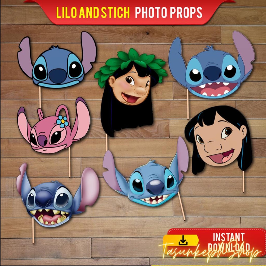 Printable Lilo and Stitch Photo Props, Images for Lilo and Stitch, Lilo ...