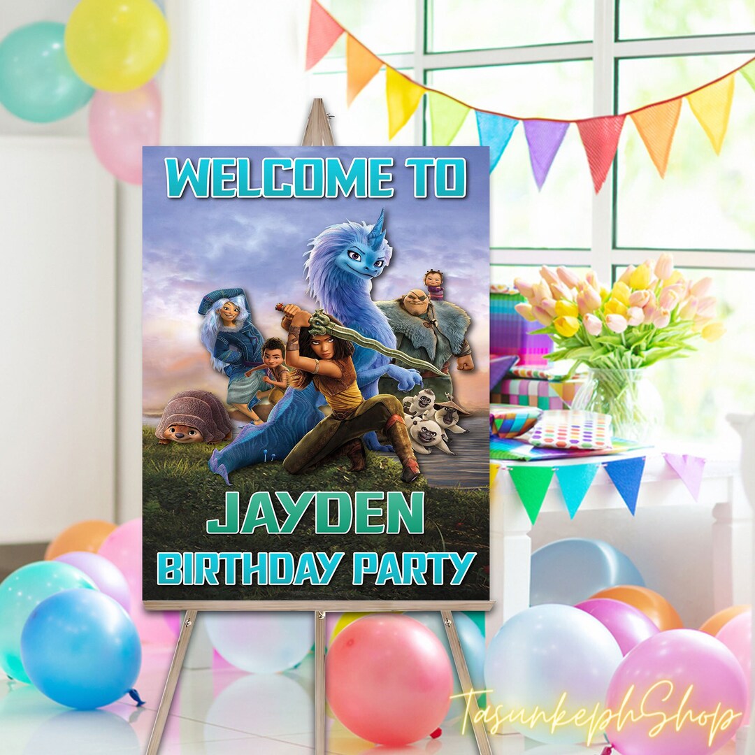 Raya and the Last Dragon Birthday Party, Raya Party Supplies, Raya and ...