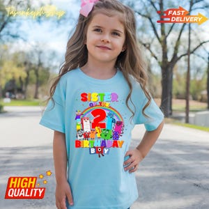 Numberblocks Birthday Shirt Kids, Custom Birthday Family Shirts ...