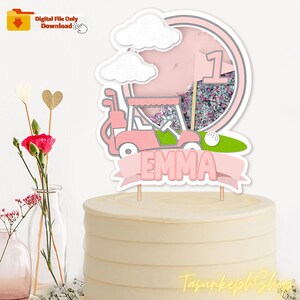Printable Golf Flag Cake Topper, Custom Golf Themed Cake Decorations ...