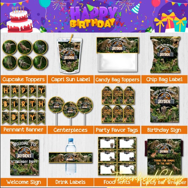 Jurassic Park Cake Etsy