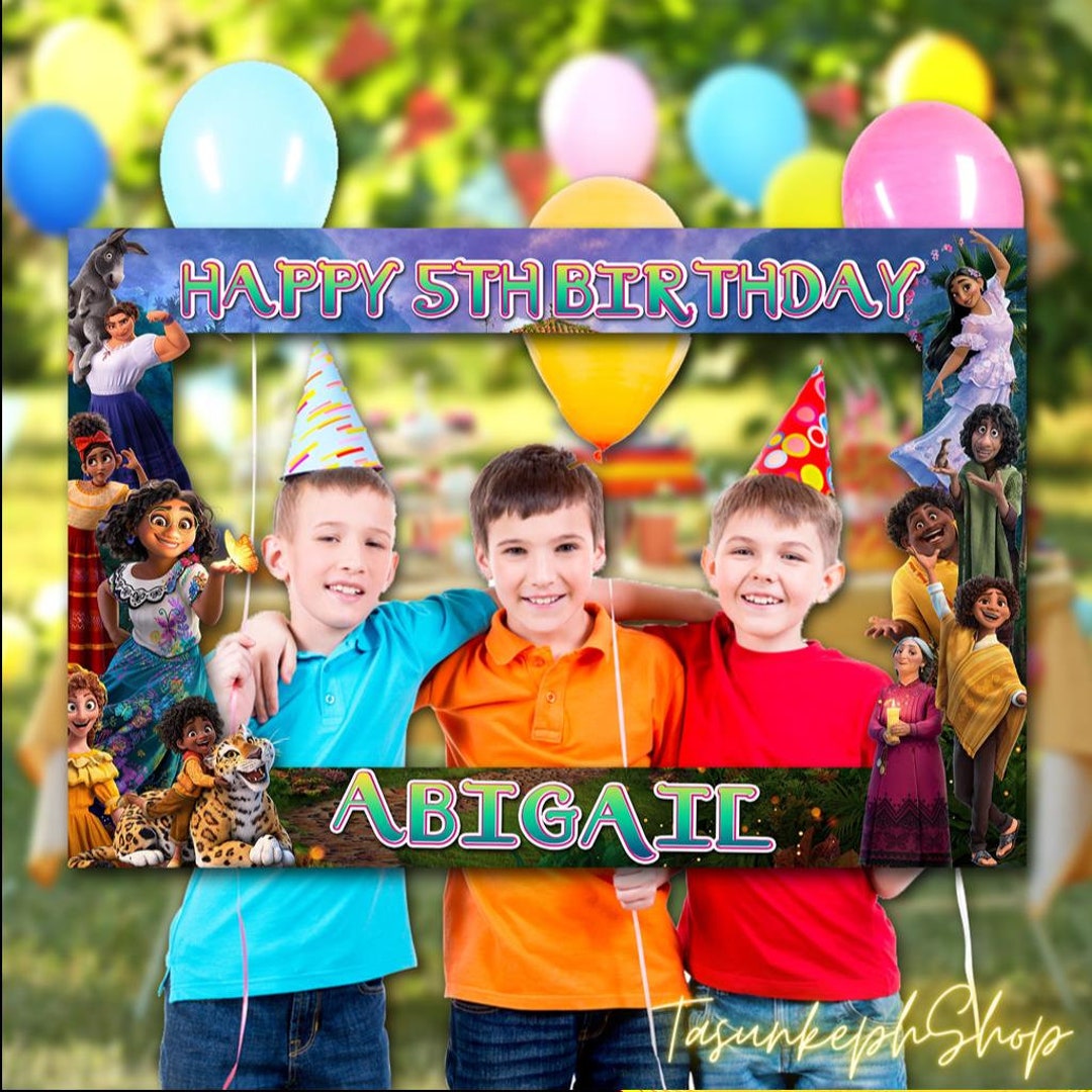 Encanto Photo Booth Frame, Encanto Birthday Frame, Encanto Backdrop ...