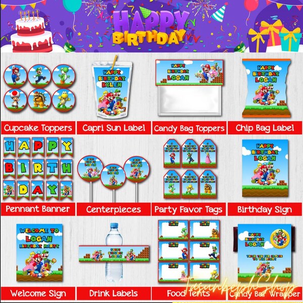 Mario Party Package - Etsy