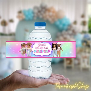 Kids Editable Water Labels, Box Labels | Kids Editable Chip Bag | Kids ...