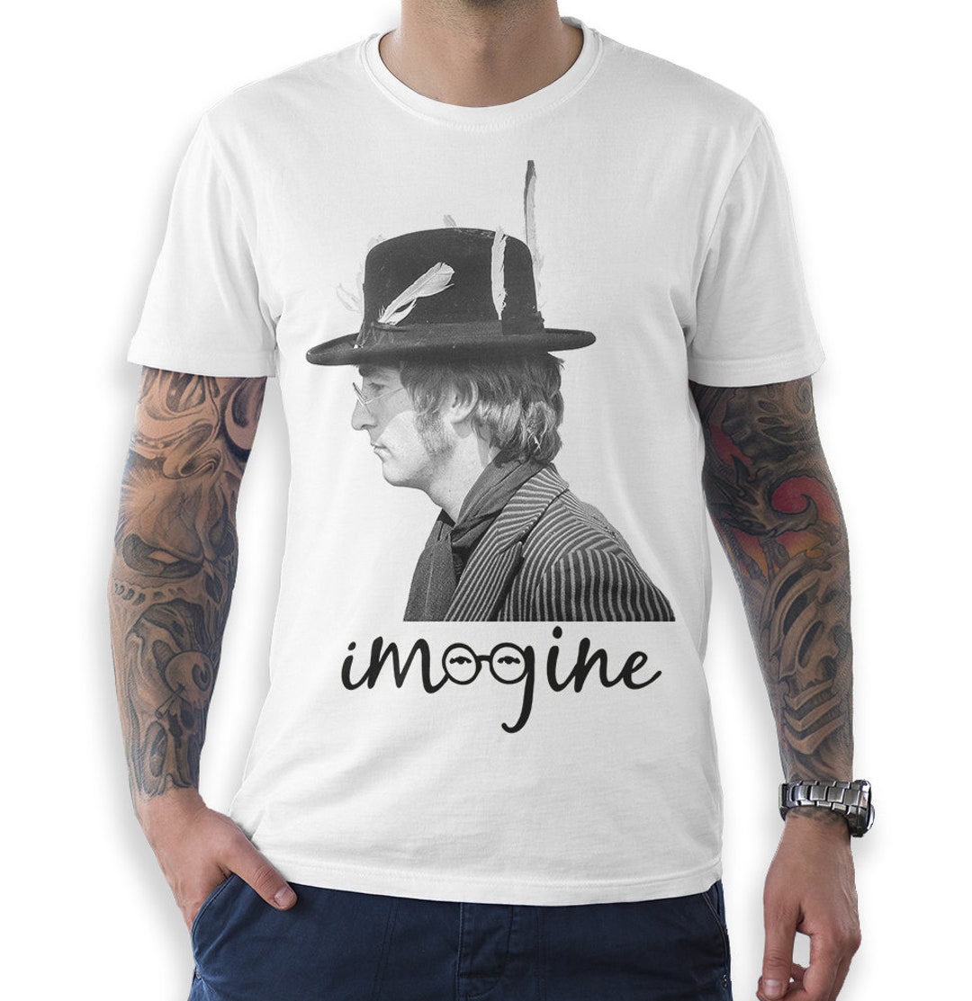 John Lennon Imagine T-shirt, 100% Cotton Shirt, Men's Women's All Sizes ...