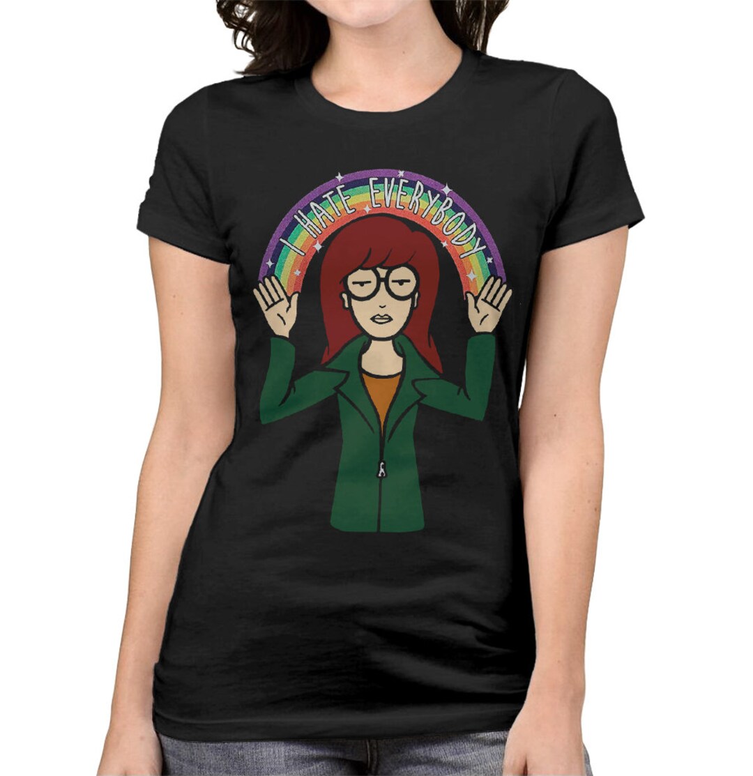 Daria I Hate Everybody T-shirt, Daria Morgendorffer Tee, Men's Women's ...