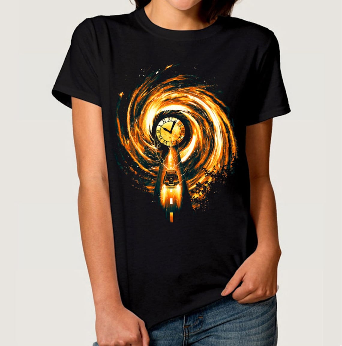 Back to the Future Time Travel T-shirt, 100% Cotton Shirt, Men's Women ...