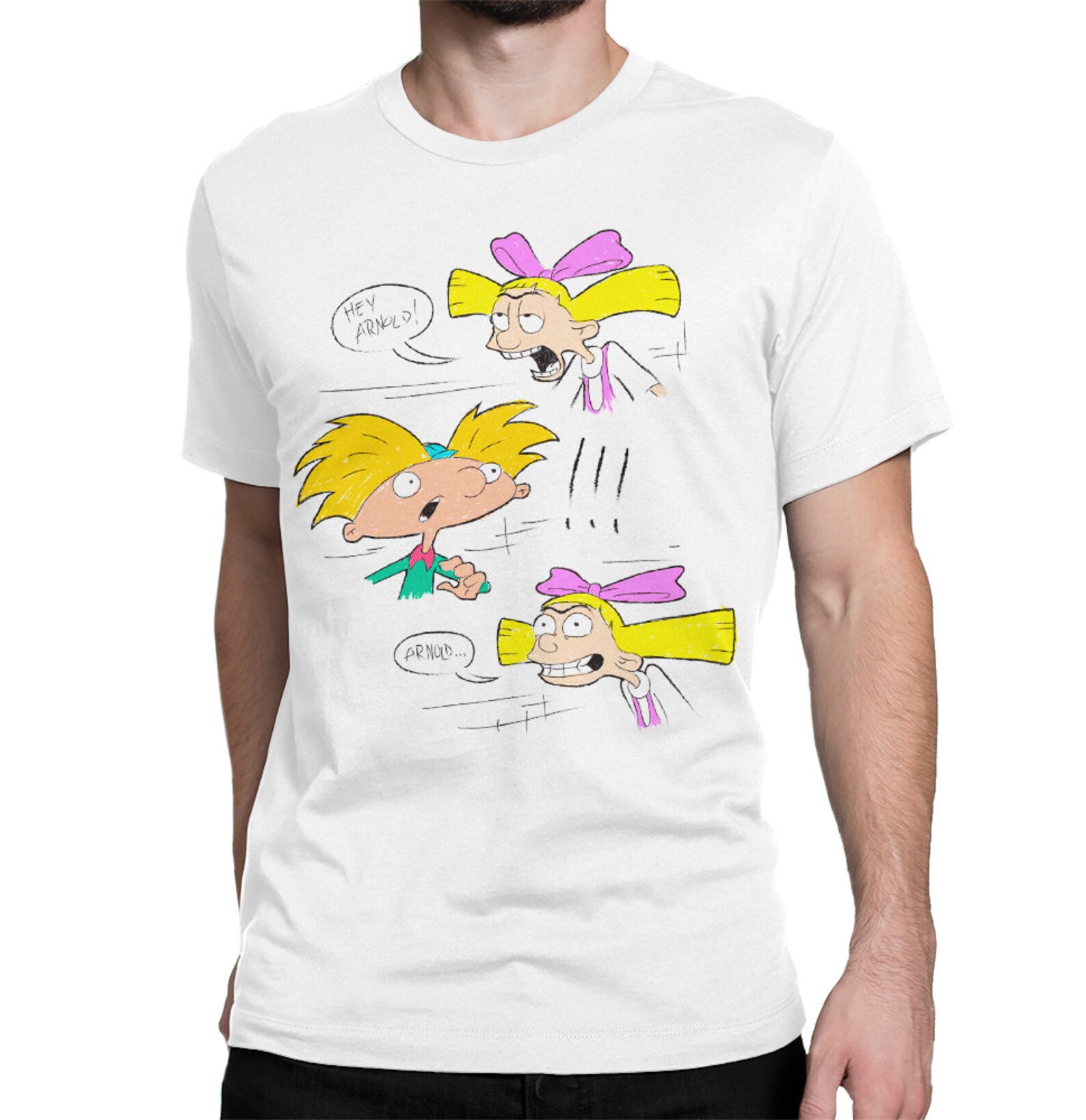 Hey Arnold Helga T-shirt 100% Cotton Shirt Men's - Etsy