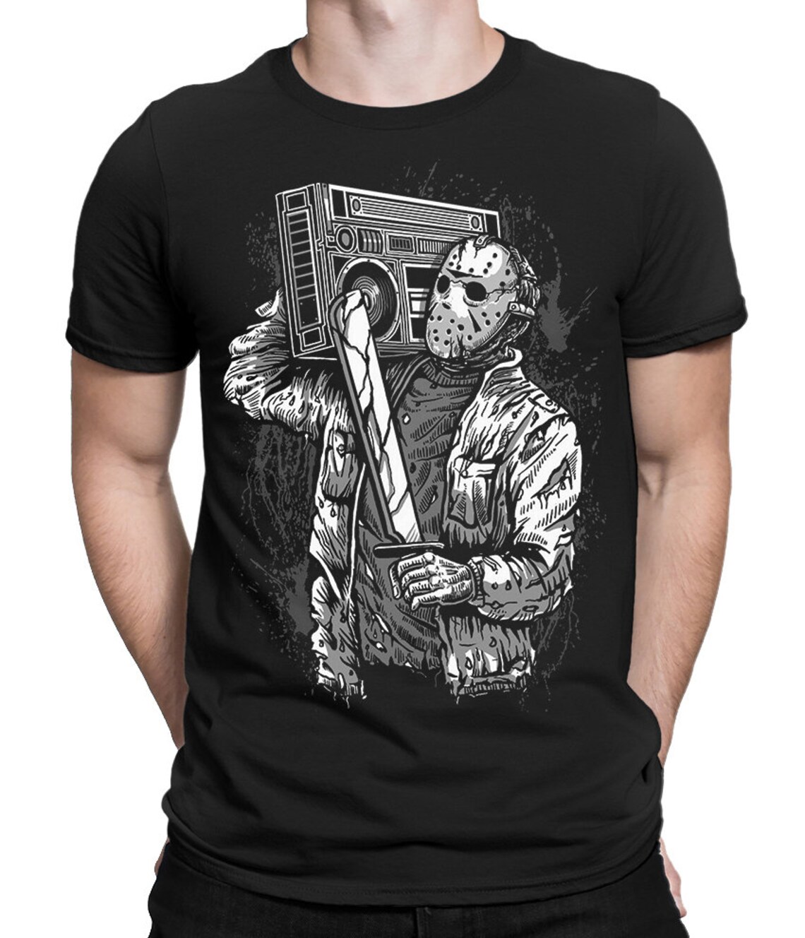 Jason Voorhees With Boombox T-shirt Friday the 13th Shirt - Etsy
