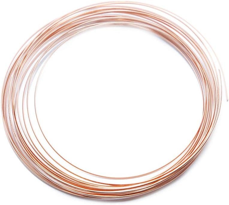 100 FT Solid Bare Copper Wire Half Round, Bright, Half Hard, Choose ...