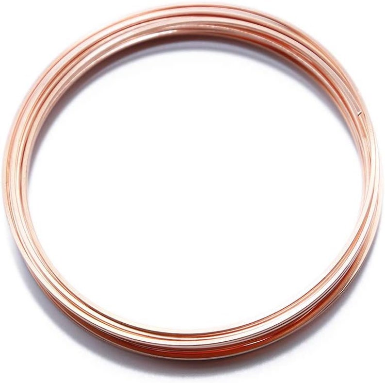 50 FT Solid Bare Copper Wire Square, Bright, Half Hard, Choose From 14 ...