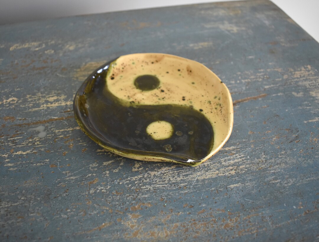 Ceramic Yin and Yang Spoon Rest Black and White Home Decor Gifts - Etsy