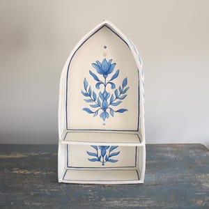 Ceramic Altar / Shrine Vintage Italian Blue Flowers Home Decor - Etsy