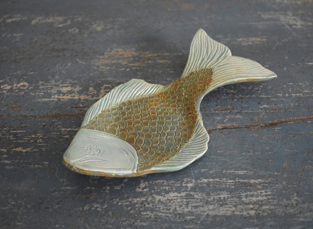 Ceramic Fish Spoon Rest - Etsy