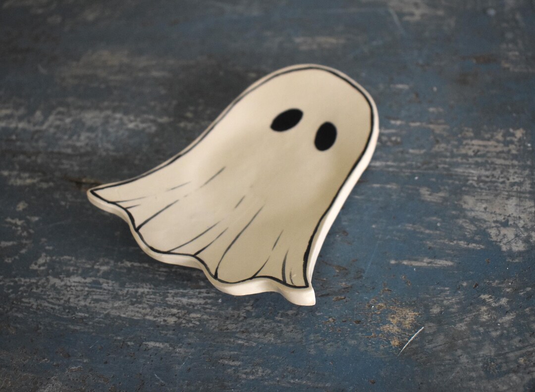 Ceramic Sheet Ghost Doodle Spoon Rest - Etsy