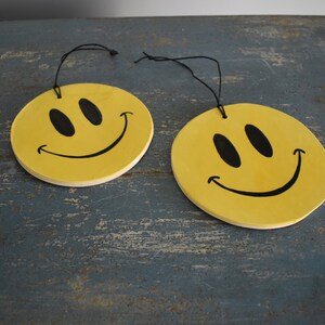 Ceramic Smiley Face Wall Hanging Home Decor Yellow Art - Etsy
