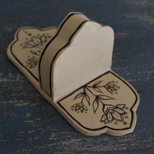 Ceramic Wall Altar Black Floral Design Handmade Gifts - Etsy