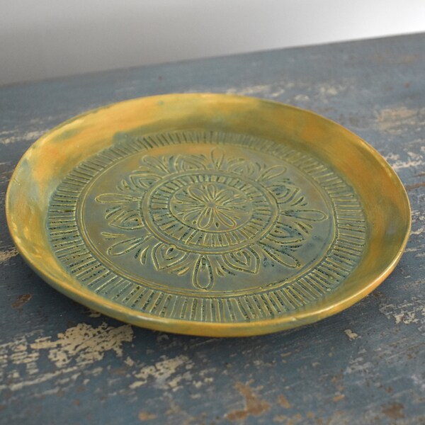 Mandala Plate - Etsy