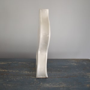 Ceramic Groovy Blob Vase Handmade Clay Vase Modern Home Decor Minimalist Sculpture Gifts White ...