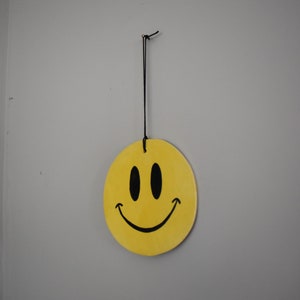 Ceramic Smiley Face Wall Hanging Home Decor Yellow Art - Etsy