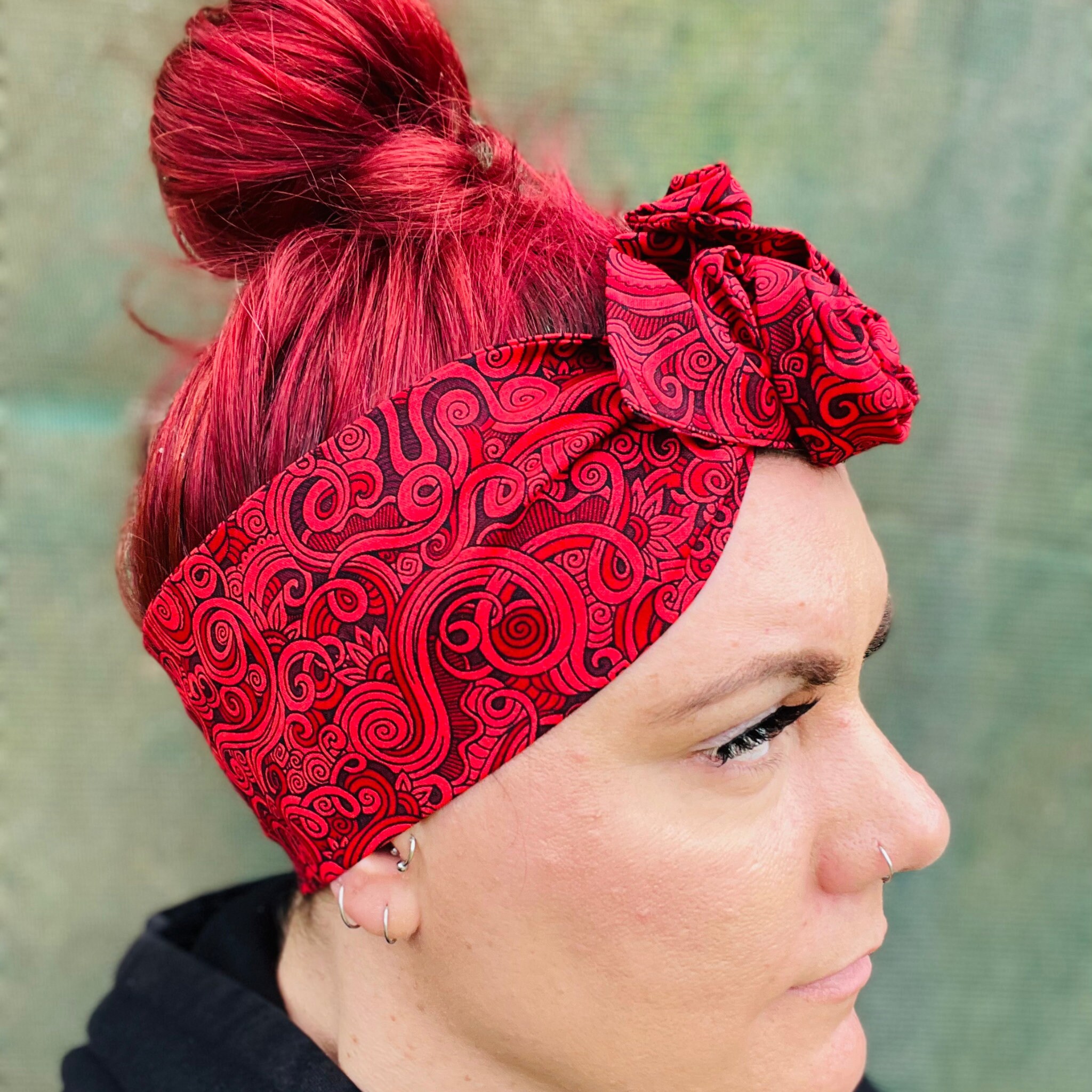 Maori Koru Wide Wire Hair Wrap Wire Headband Wired Head Wrap Wide Wired ...