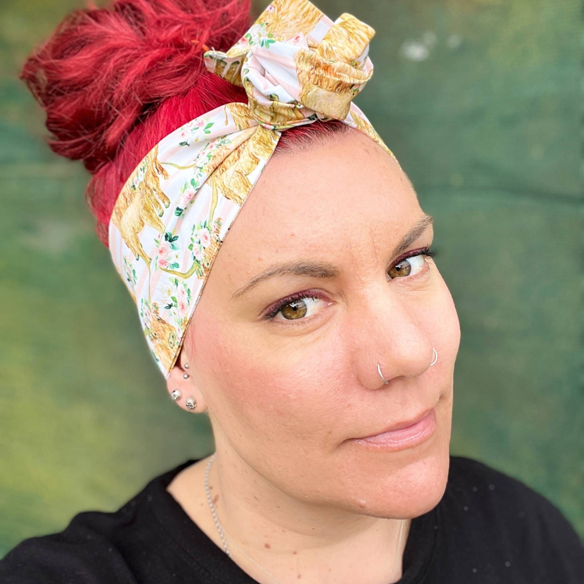Highland Cow Wide Wire Hair Wrap Wire Headband Wired Head Wrap Wide ...