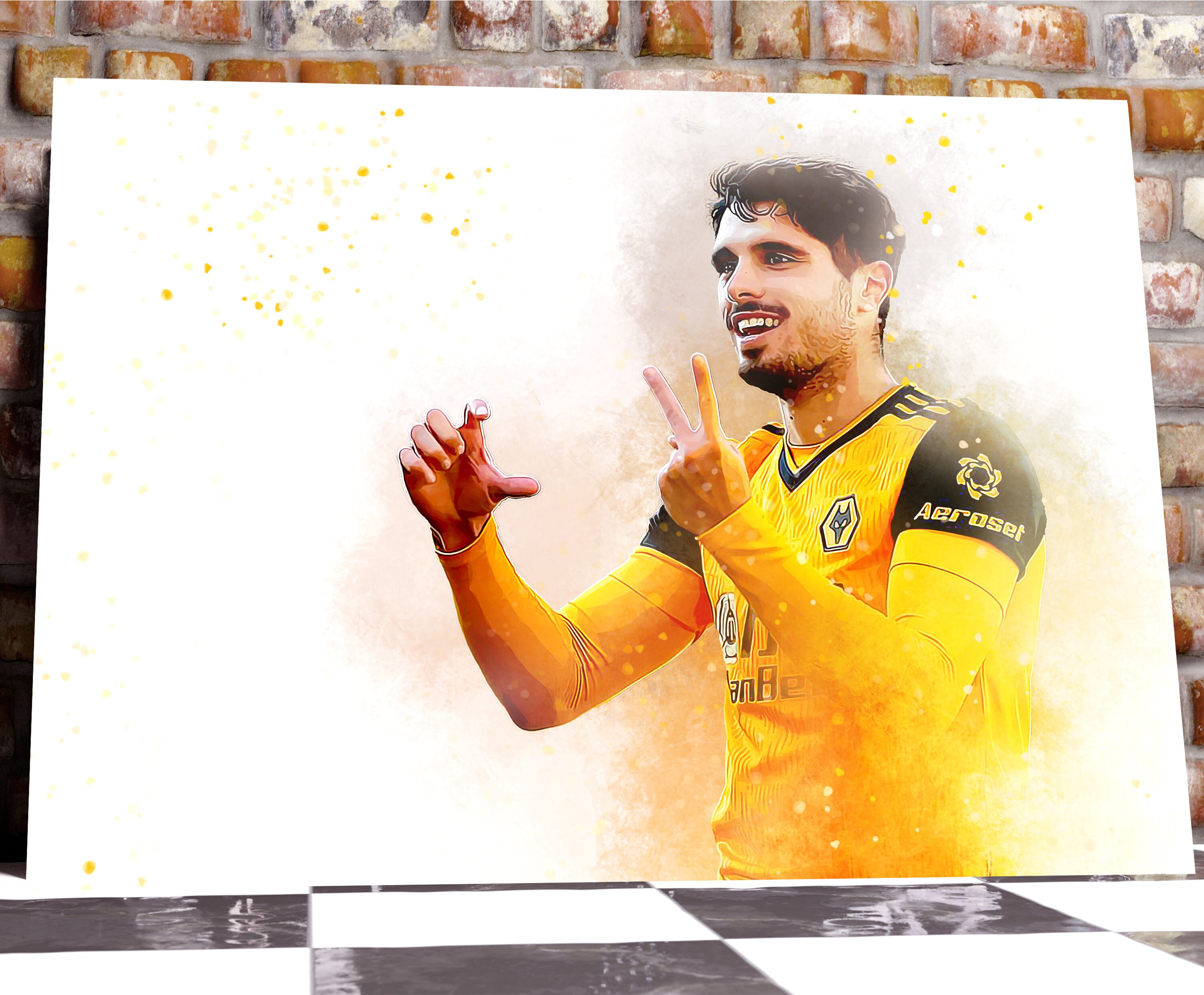 Pedro Neto Wolves Iconic Celebration Wolves Football Art | Etsy
