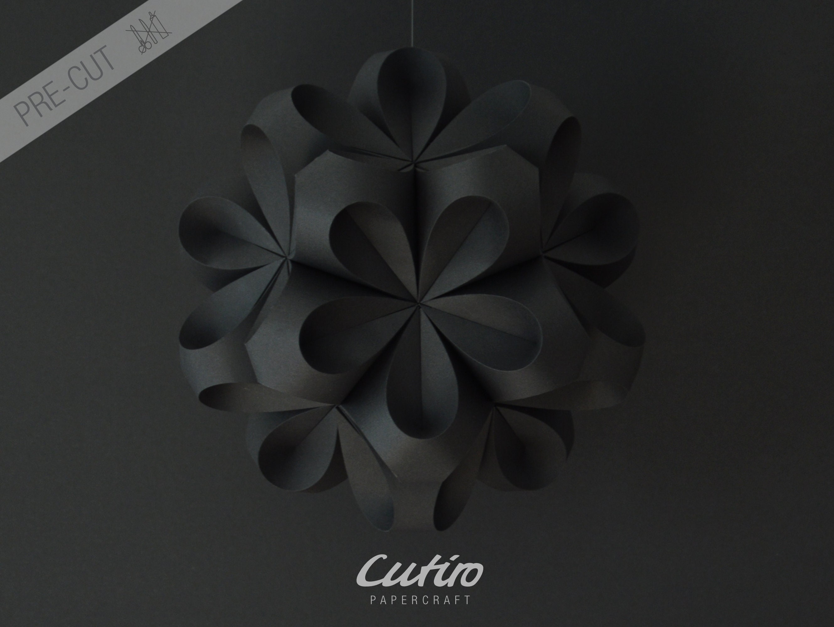 IKOSA_01_matt Papercraft 3D PRECUT Alle Teile | Etsy