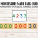 56 MONTESSORI MATH Formation of Numerals Task Cards Math Operations ...