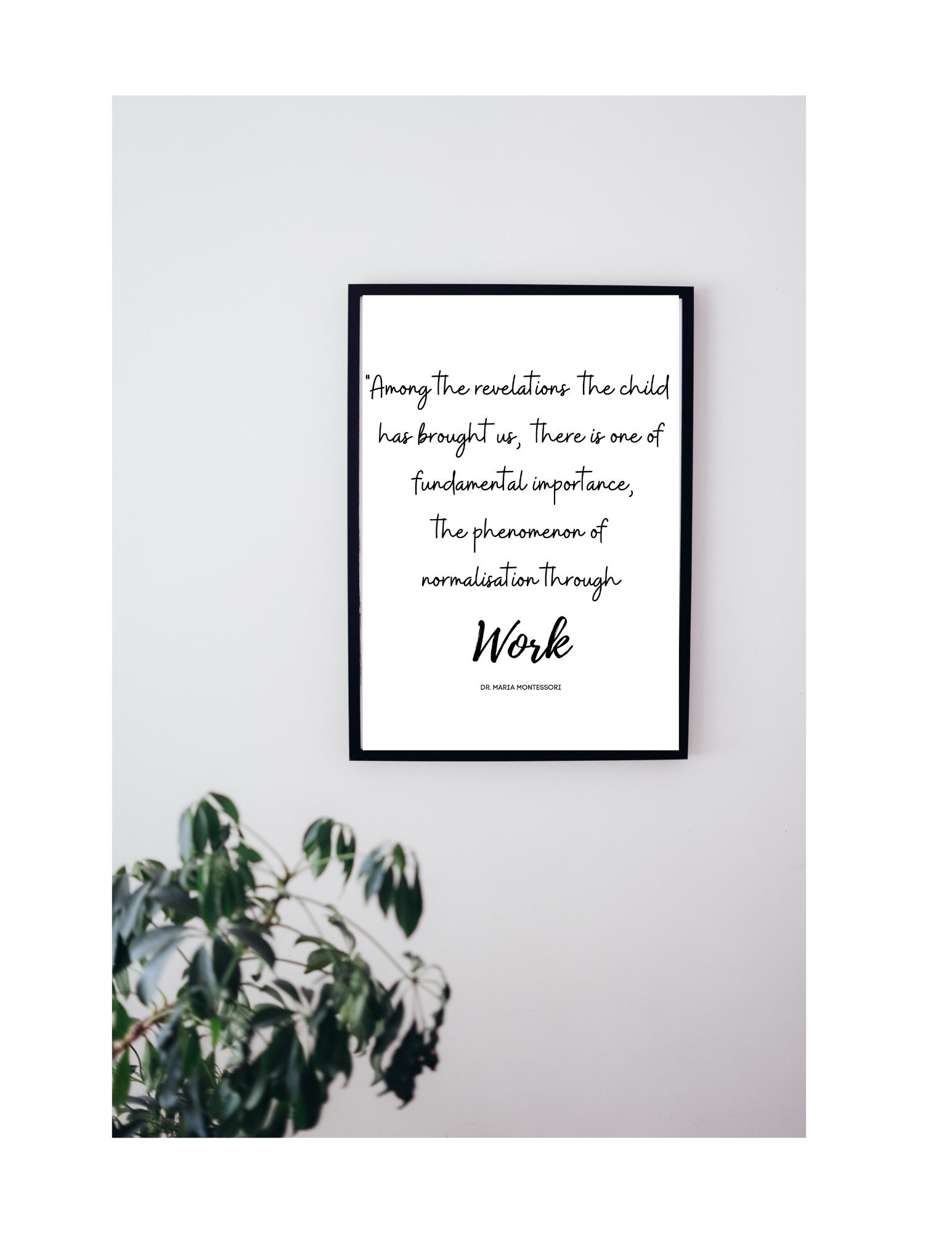 Classroom Poster, Montessori Quotes Wall Art, Printable Educational ...