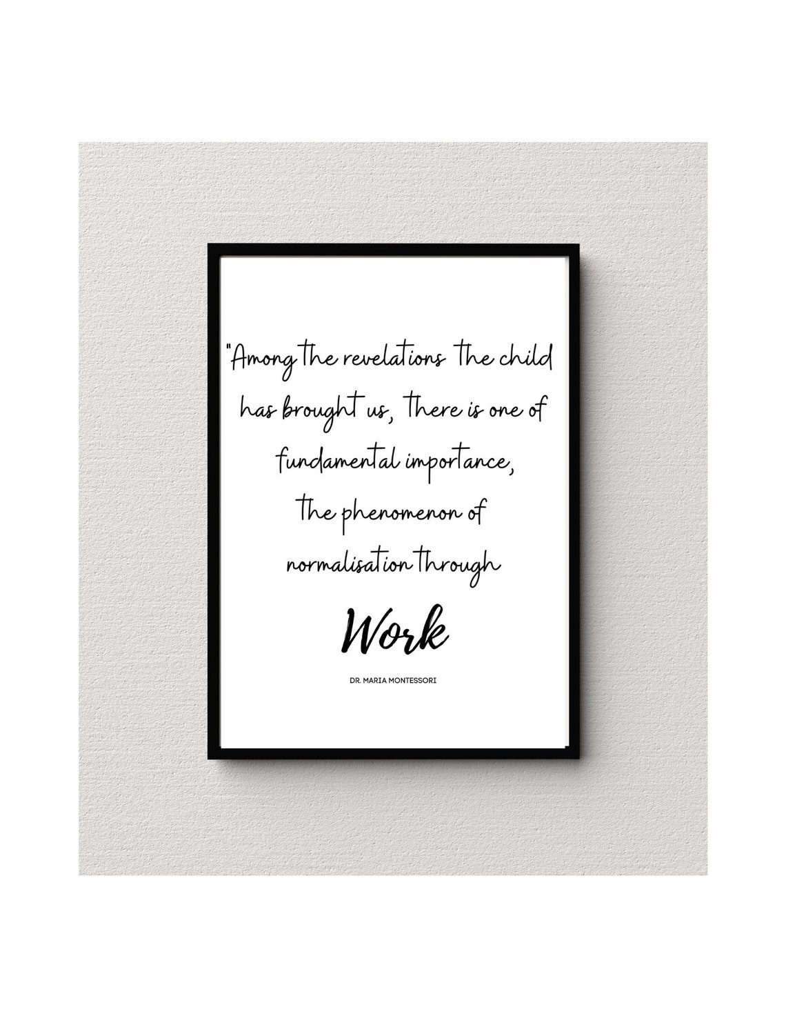 Classroom Poster, Montessori Quotes Wall Art, Printable Educational ...