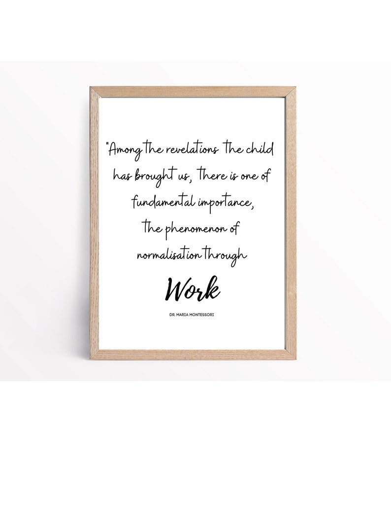 Classroom Poster, Montessori Quotes Wall Art, Printable Educational ...