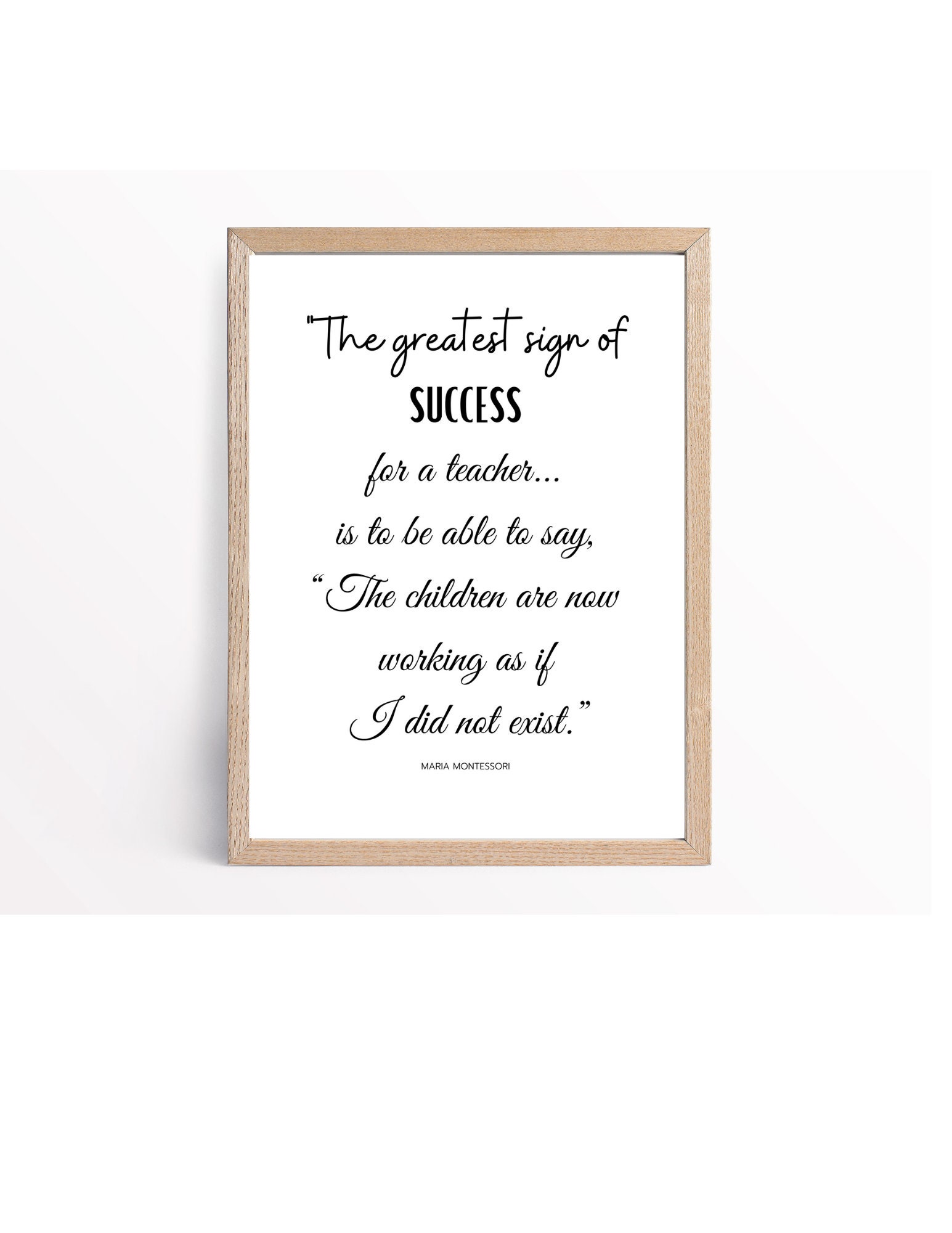 MONTESSORI QUOTES Classroom Wall Art Printable Quotes Educational ...
