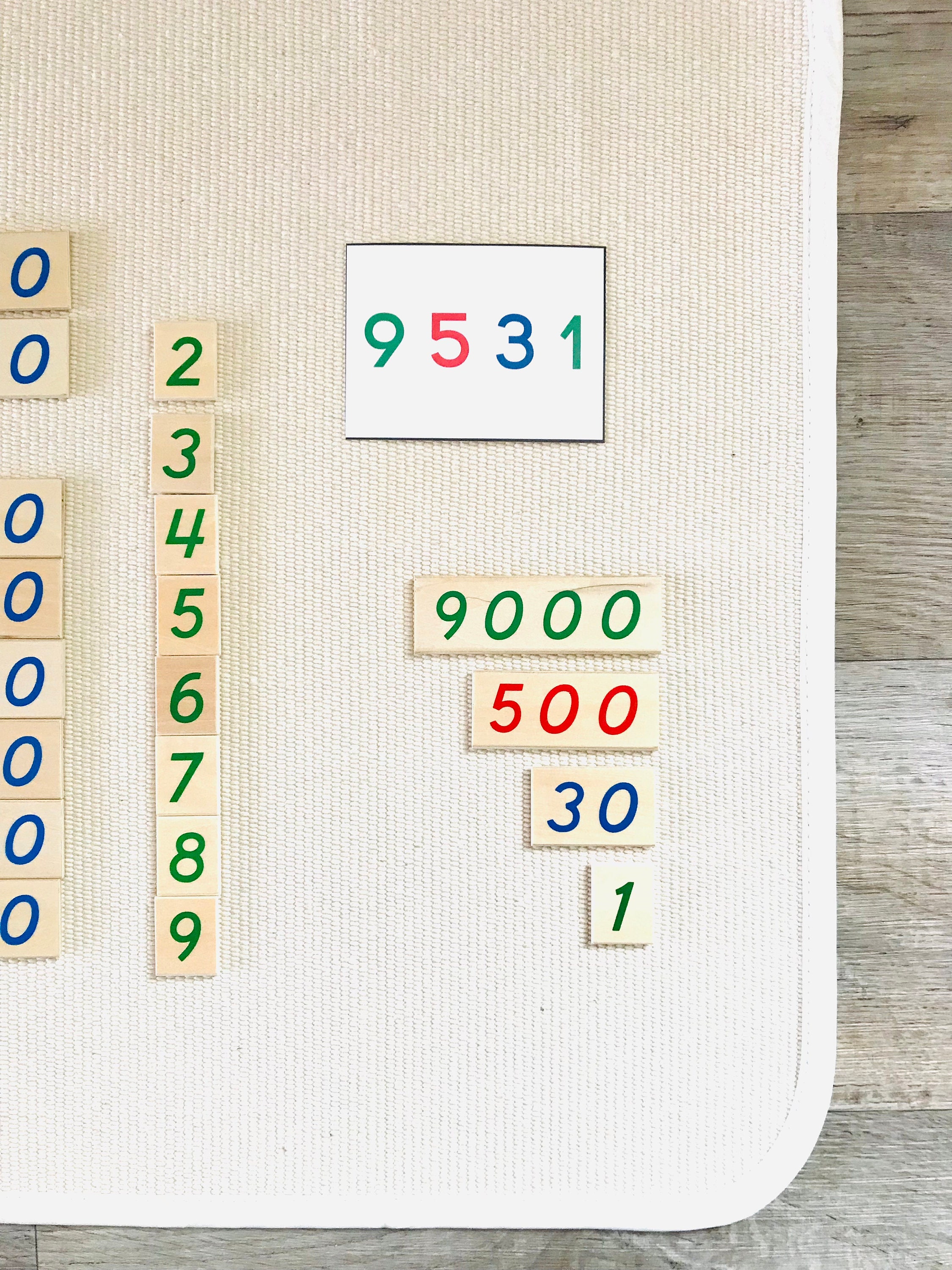 56 MONTESSORI MATH Formation of Numerals Task Cards Math Operations ...