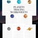 PLANETS TRACING Worksheets Solar System Writing Template Space Activity ...