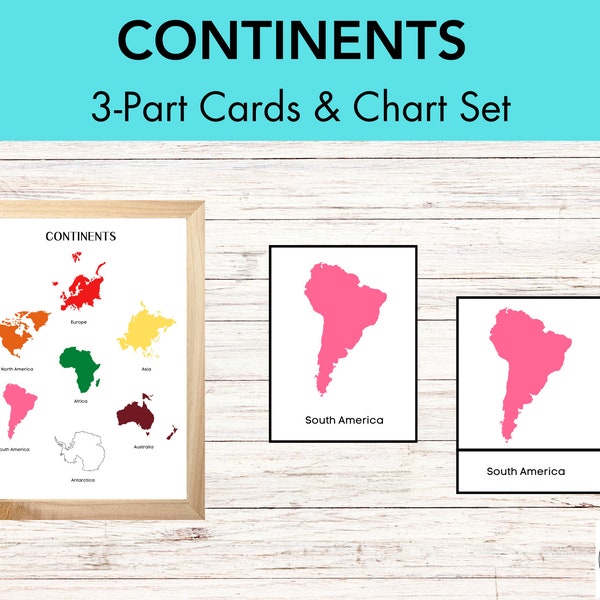 Continents - Etsy